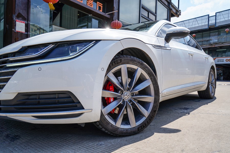 大众CC刹车前轮改装TEI-P40NS四活塞卡钳套装 _ 卡车之家论坛