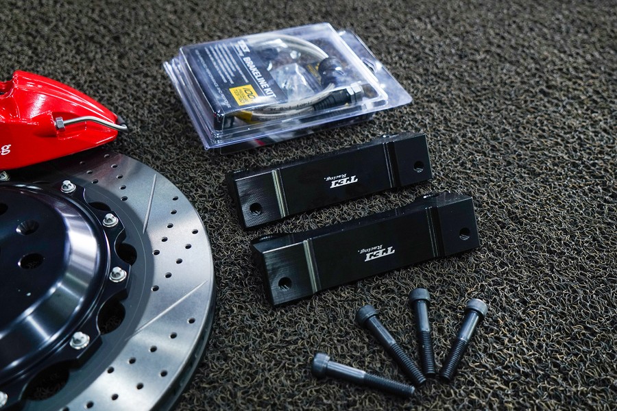 奥迪A4L刹车前轮改装TEI-P40NS大四活塞卡钳套装 _ 卡车之家论坛